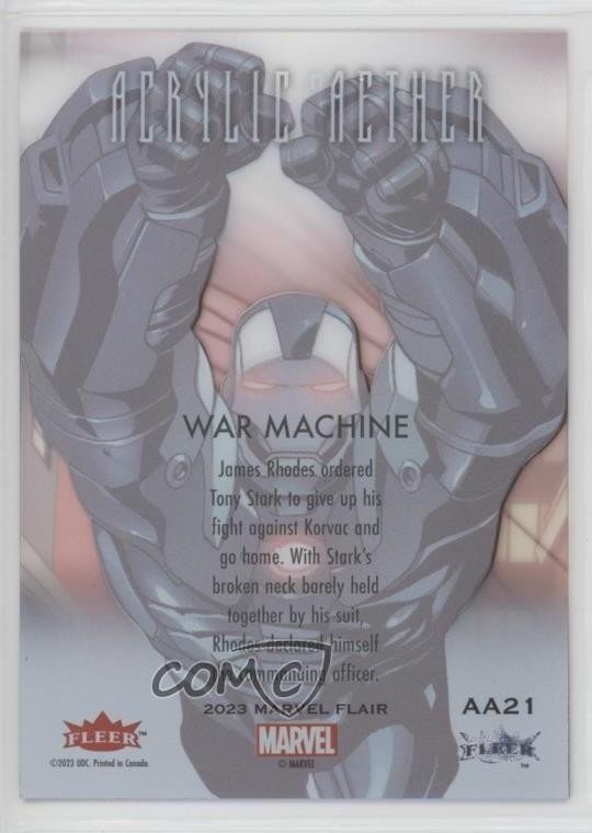 2023 Flair Marvel Acrylic Aether War Machine #AA21 1p3f | eBay