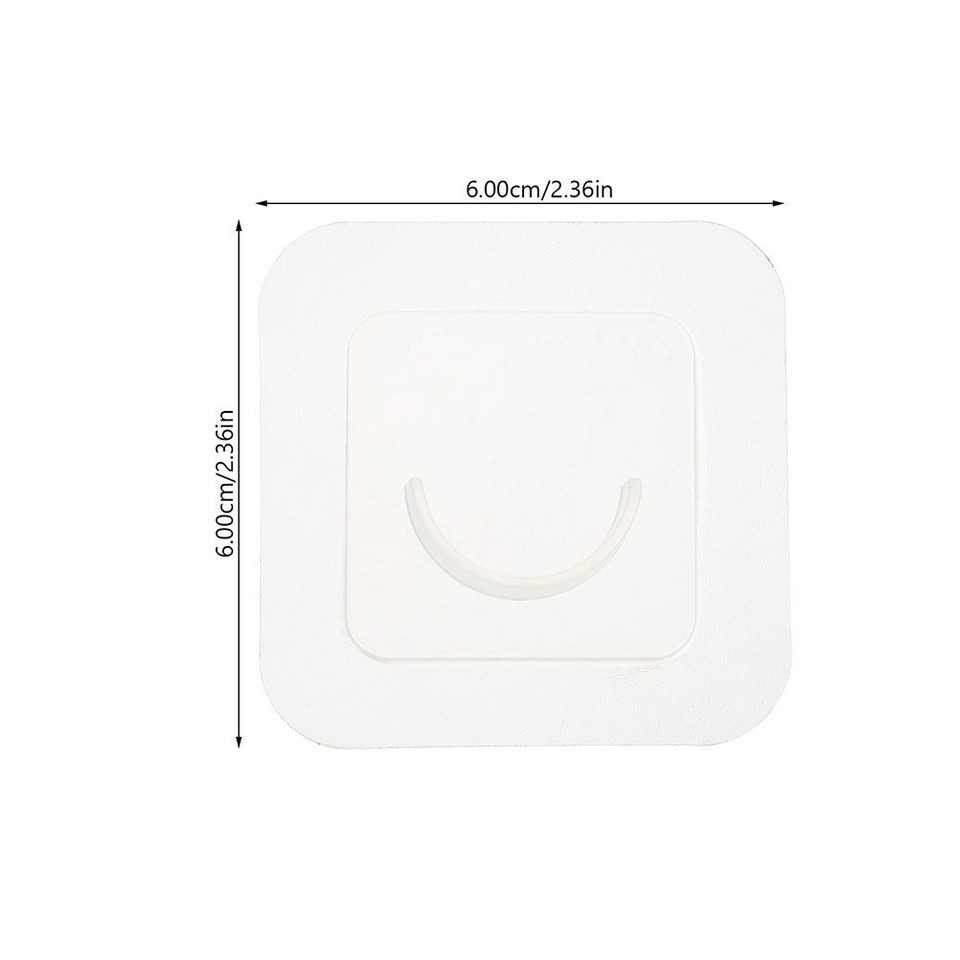 3 Pcs Shower Curtain Rod Holder Brackets Transparent ABS Adhesive Rod ...