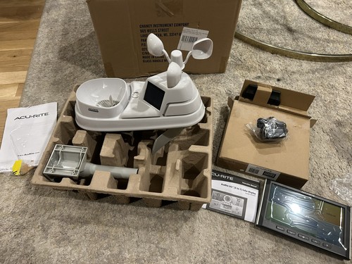 NEW OPEN BOX ACURITE IRIS 5 IN 1 WEATHER SENSOR DUAL SOLAR PANEL MODEL ...