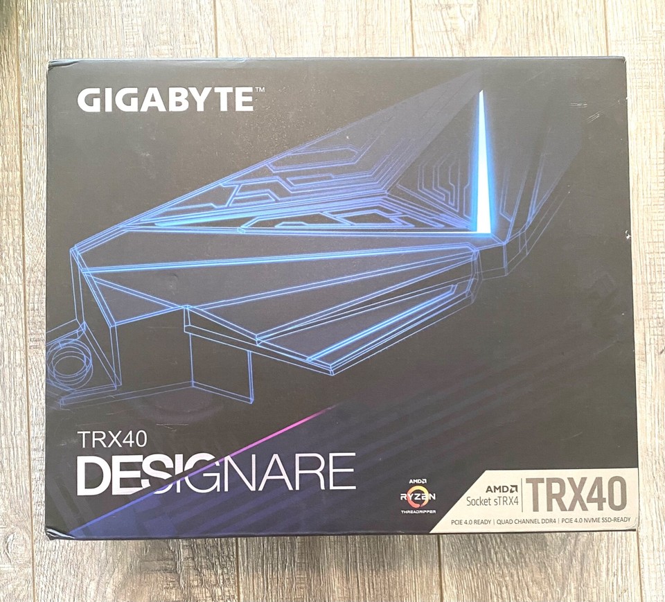 GIGABYTE TRX40 DESIGNARE Socket 4 AMD Motherboard with AMD RYZEN 3970X ...
