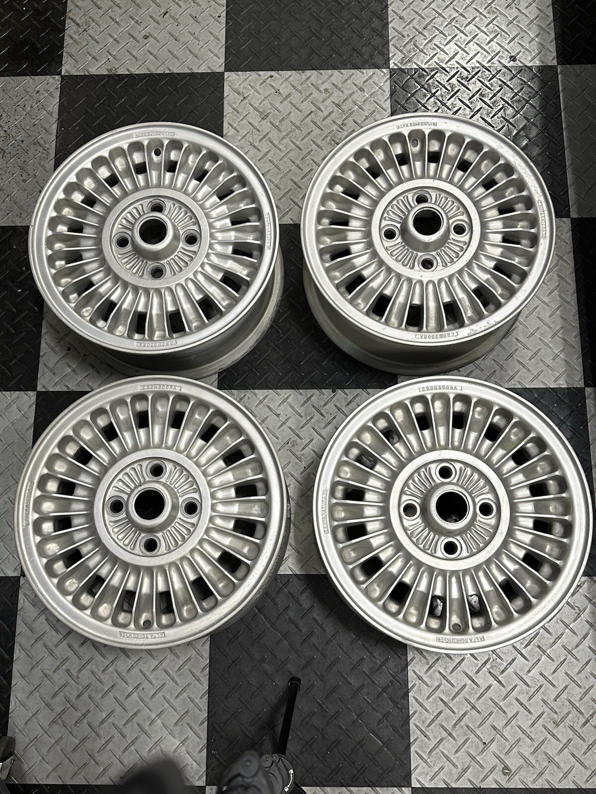 1971-1981 Alfa Romeo Spider Vapor Blasted Mint Condition Wheels | eBay