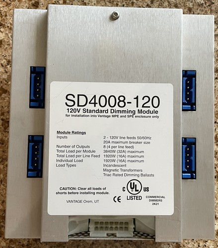 Vantage Standard Dimming Module SD4008-120 | eBay