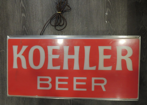 KOEHLER Beer Erie Brewing Co PA Vintage Bar Electric Sign Light Screen ...