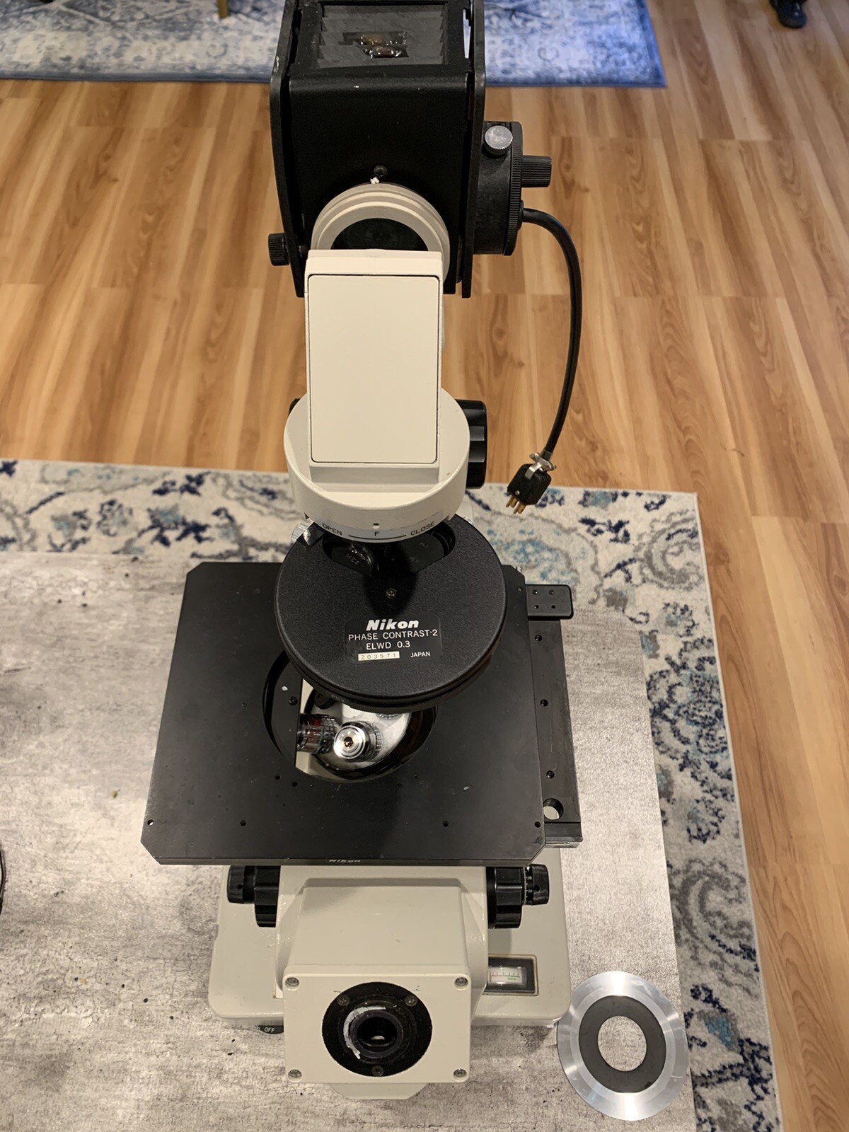 NIKON Diaphot Microscope Inverted Phase Contrast Fluorescence 5x ...