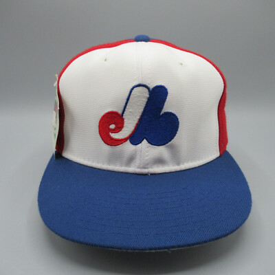 Vintage Montreal Expos Hat Cap Fitted 7.5 Pro Model MLB Baseball Adult ...
