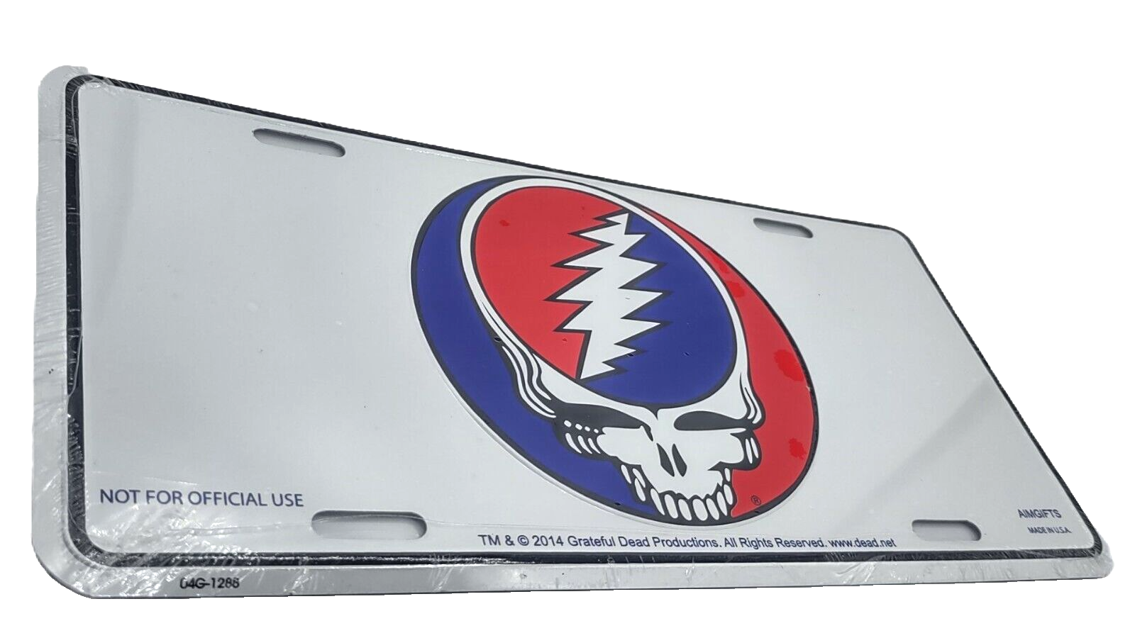 Grateful Dead Steal Your Face Embossed License Plate (Licensed Product ...