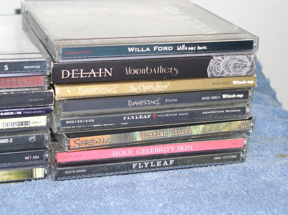 LOT 16 FEMALE BACKED METAL BAND CDS~ OTEP, NIGHTWISH + NO JUNK (VyGd ...