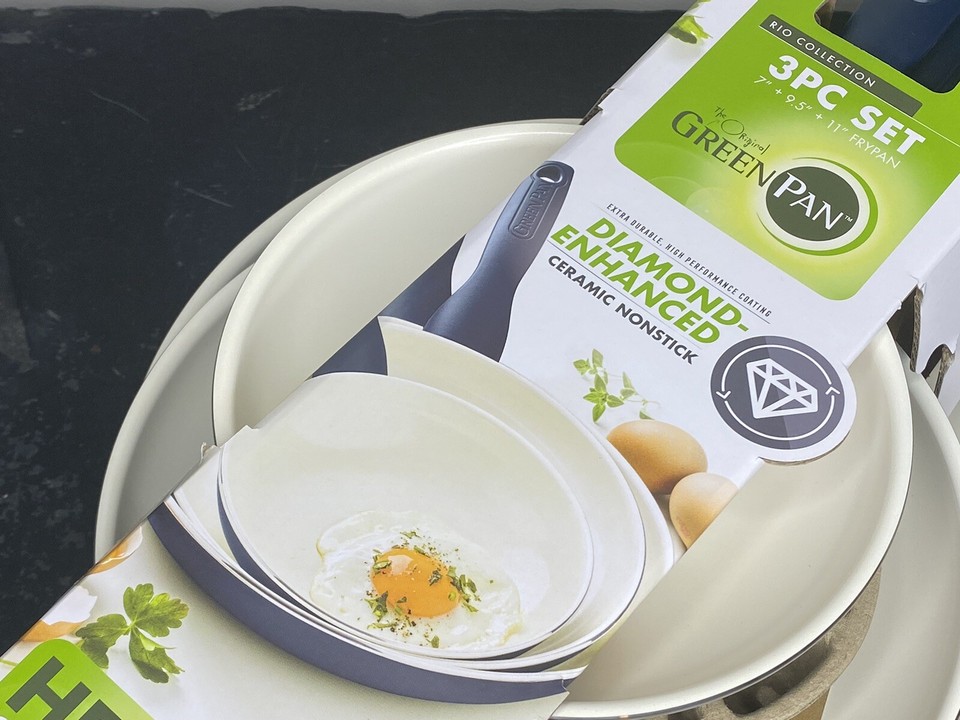 New The Original Greenpan Rio Collection 3 pc Set Navy Blue | eBay