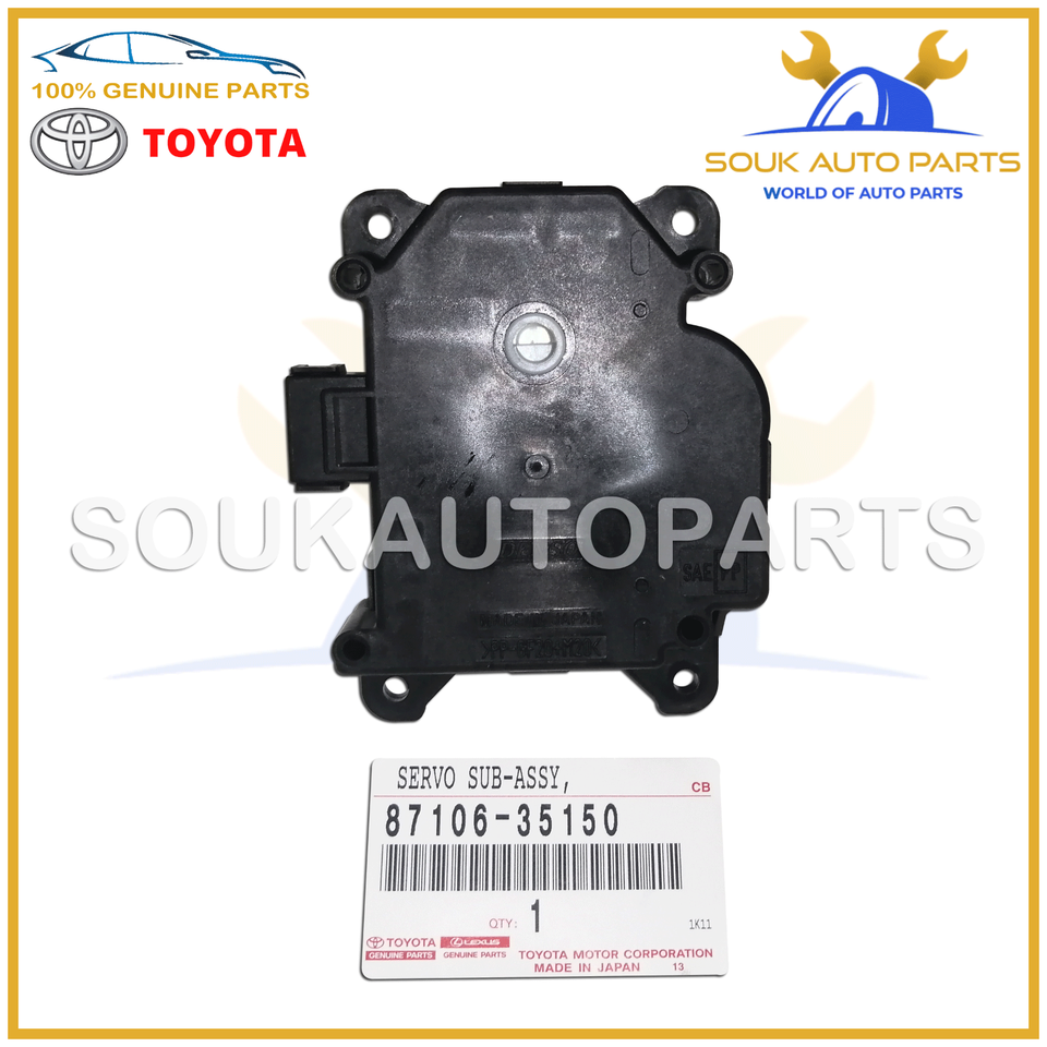 87106-35150 Genuine Toyota SERVO SUB-ASSY, DAMPER (FOR BLOWER ...