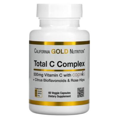 California Gold Nutrition Total C Complex Immune Boost 500mg 60 Veggie ...