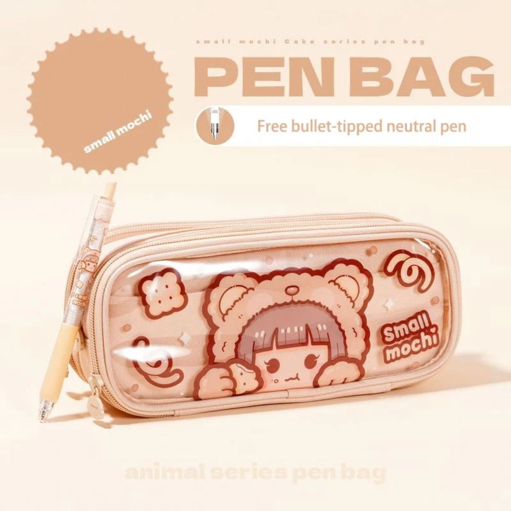 Three-layer Pencil Case Large Capacity Pen Bag Stationery Bag Student ...