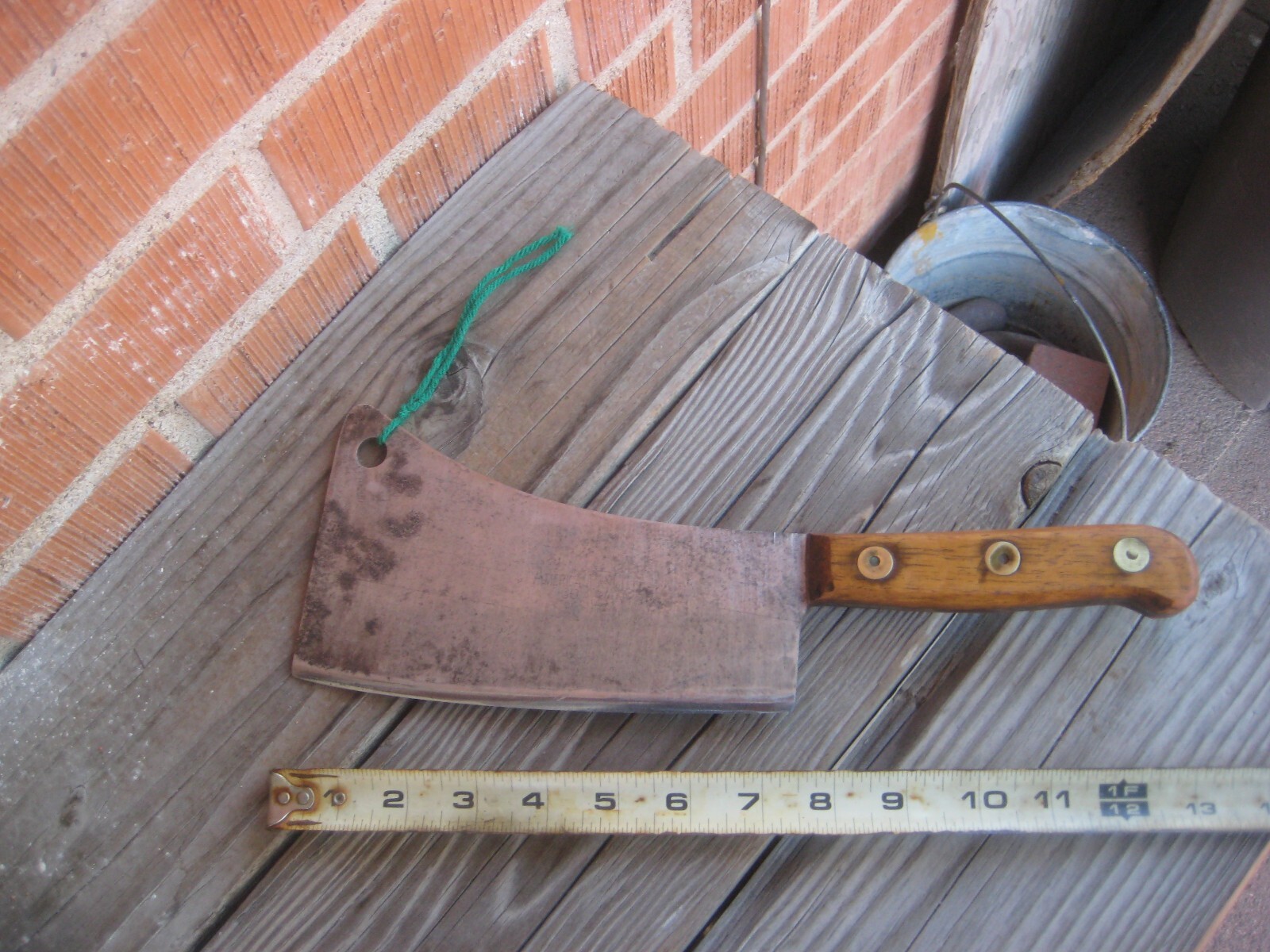 1920s Antique 7 1/2" Blade x 1 1/4 lbs AMERICAN CUTLERY Carbon Cleaver ...