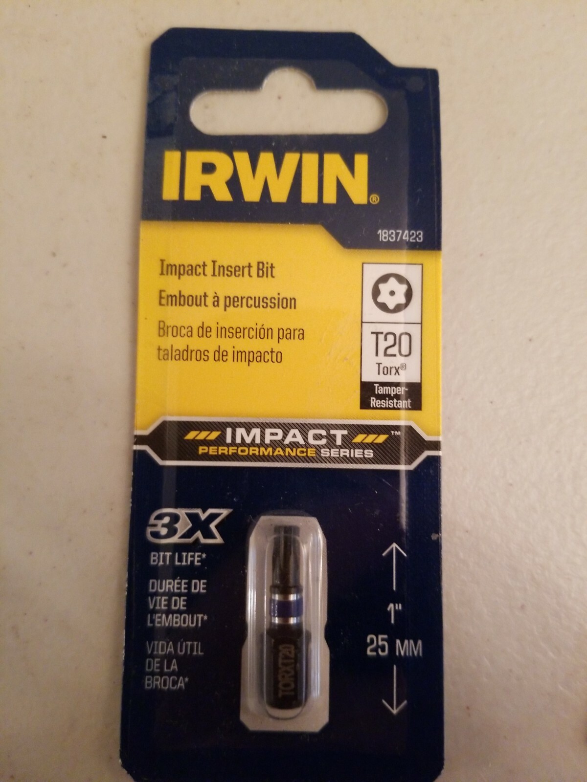 Irwin Tools 1837423 Impact Performance Series Tamper-Resistant TORX T20 ...