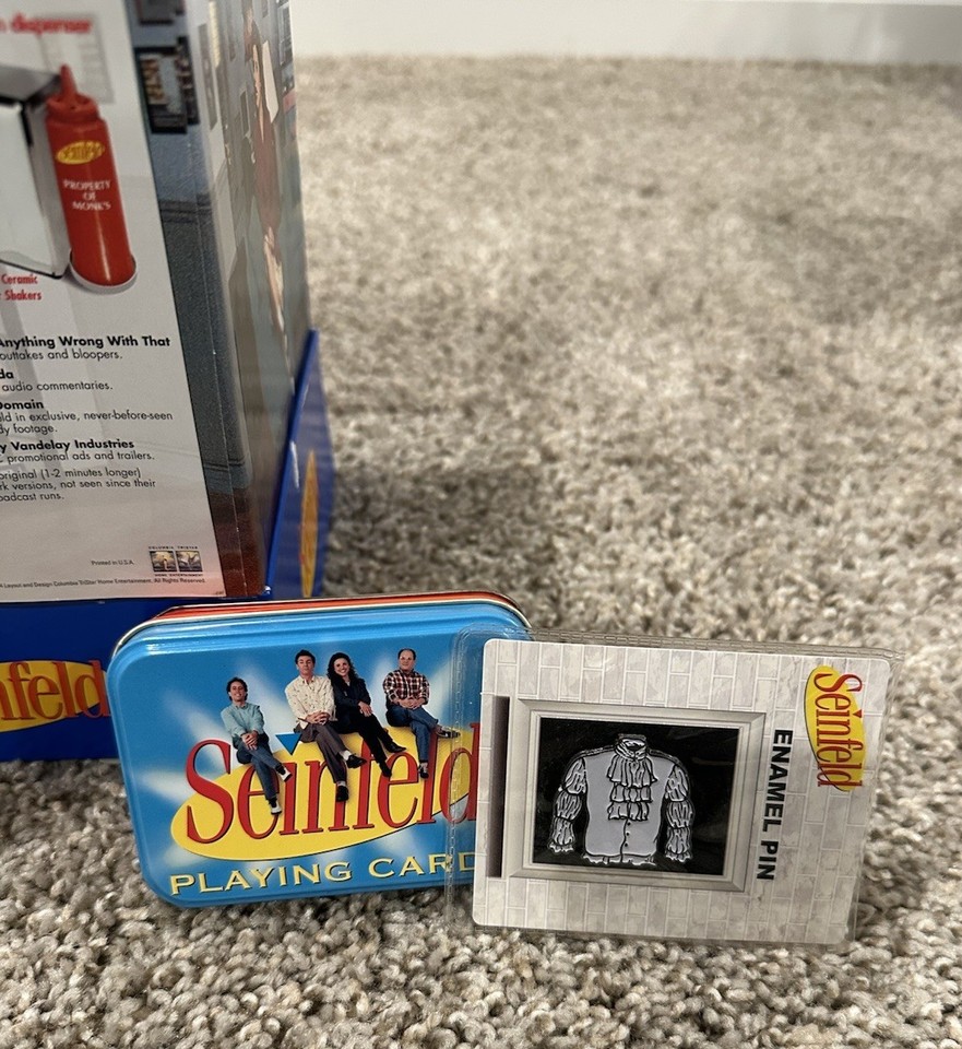 SEINFELD Gift Box - Ceramic Monk’s Salt Pepper Shakers & Napkin Holder ...
