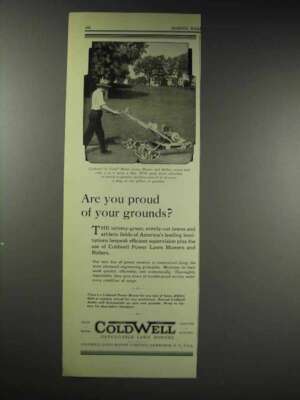1929 Coldwell L-Twin Motor Lawn Mower and Roller Ad | eBay