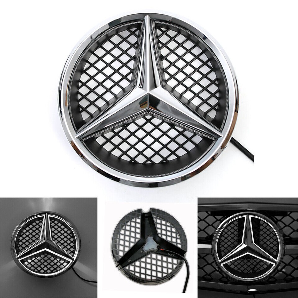 Front Grille Illuminated Emblem Fit For Mercedes Benz 2006-2013 W204 ...