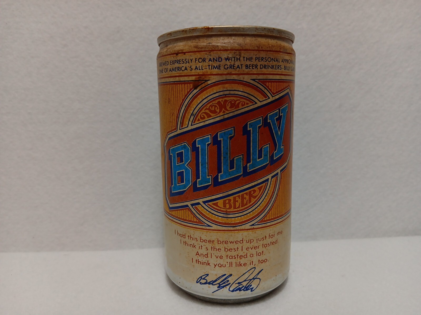 Vintage Billy Beer Can Billy Carter RARE Pull Tab Style Top FREE ...