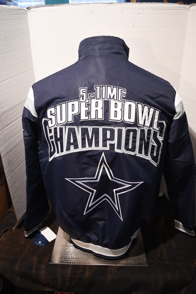 Dallas Cowboys Men's 5X Super Bowl Champions Zip up Salesman Sample ...