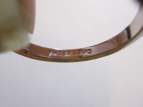 Vintage 14K GE ESPO White Gold Plated Spray FLOWER Clear Stone Silver ...