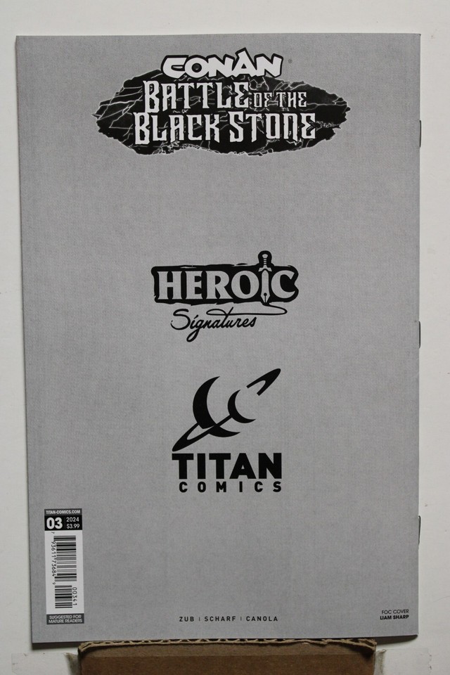 CONAN THE BARBARIAN: BATTLE OF THE BLACK STONE #3 (2024) FOC,Jim Zub ...