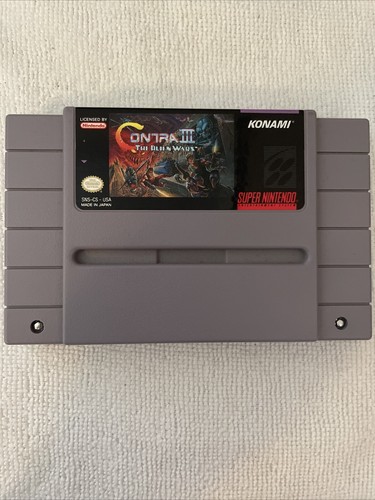 Contra III 3: The Alien Wars, Super Nintendo (SNES), Authentic Tested ...