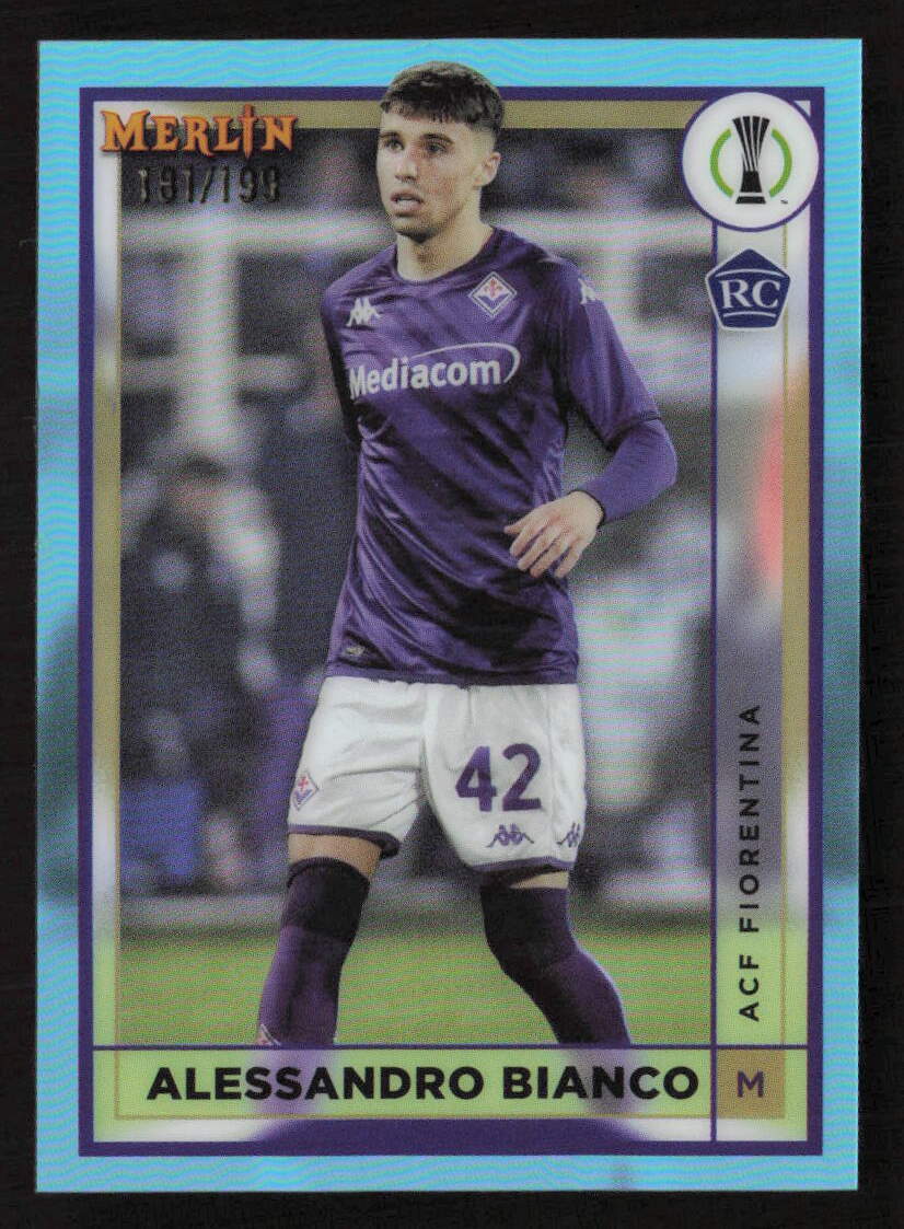 2023 Topps Merlin #7 Alessandro Bianco Aqua Refractor RC /199 | eBay