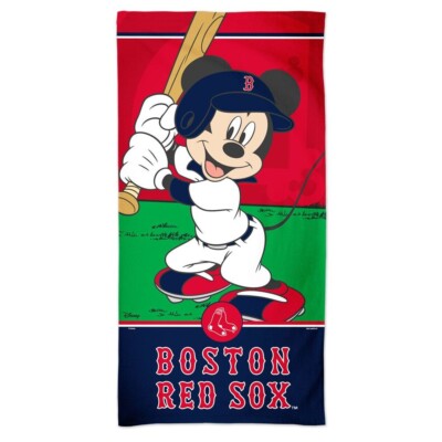BOSTON RED SOX BASEBALL MICKEY MOUSE 30"X60" SPECTRA BEACH TOWEL ...