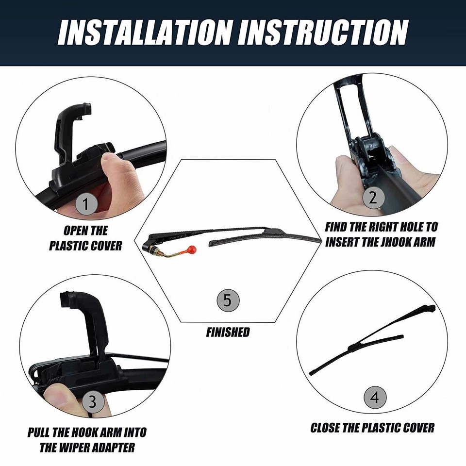 UTV Manual Hand Operated Windshield Wiper for Polaris Ranger RZR XP 900 ...