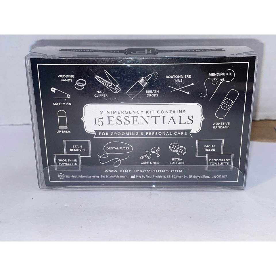 Pinch Provisions Mini Emergency Kit For Grooms 15 Grooming Essentials ...