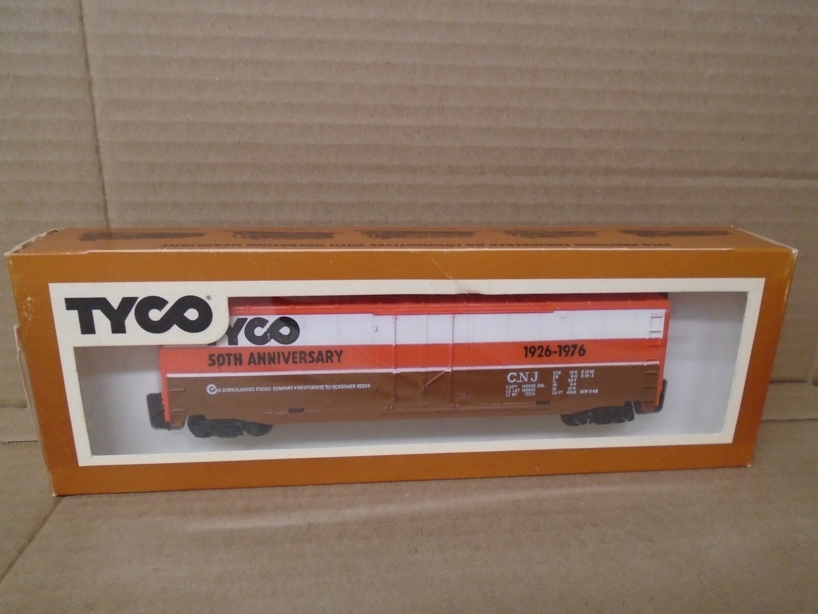 HO SCALE TYCO 50TH ANNIVERSARY BOX CAR | eBay