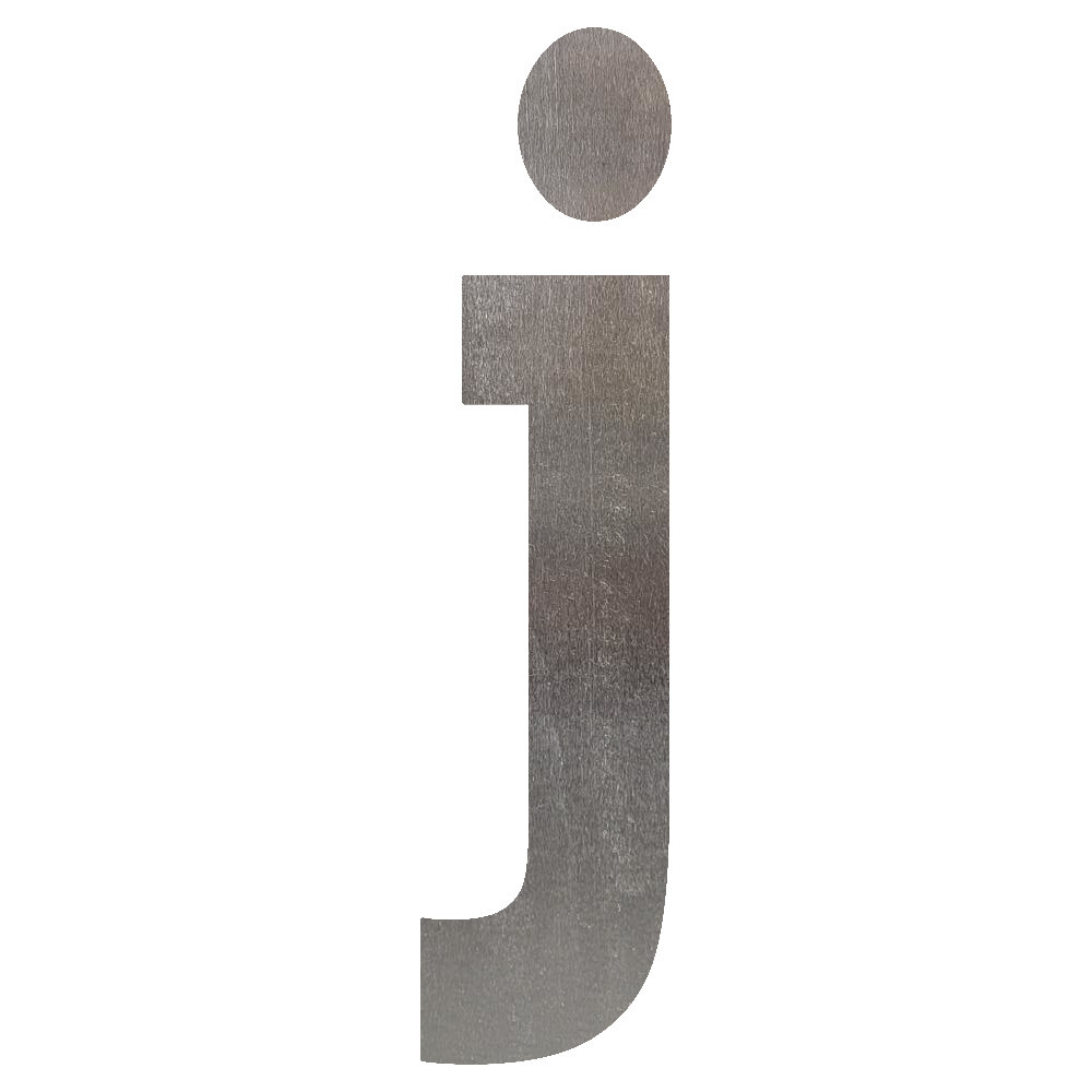 Lowercase Letter J Steel Cut Out Metal Art Decoration | eBay