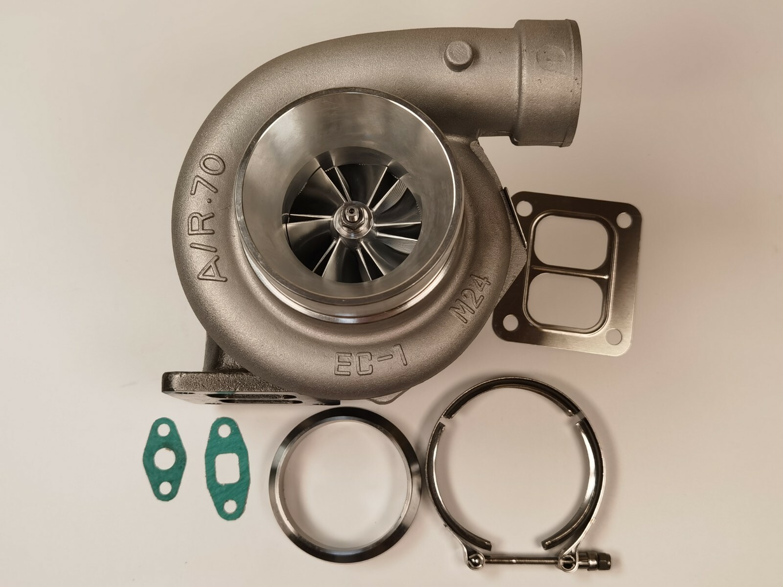 billet universal Turbocharger turbo for GT3582 T4 1.00 HOT .70 Cold ...