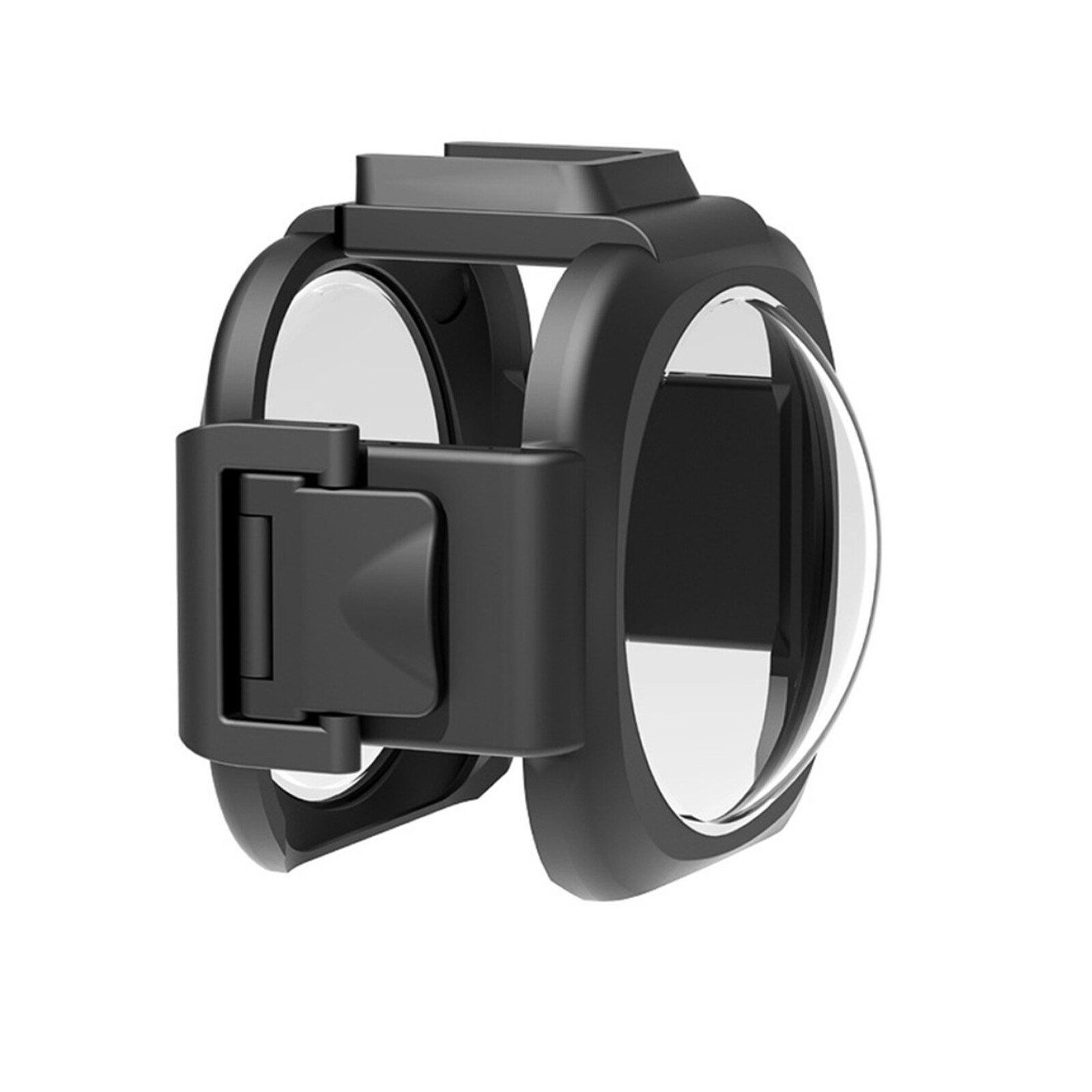 Acrylic Camera Lens Protective Cover w/ Cold Shoe for Insta360 ONE RS 1 ...