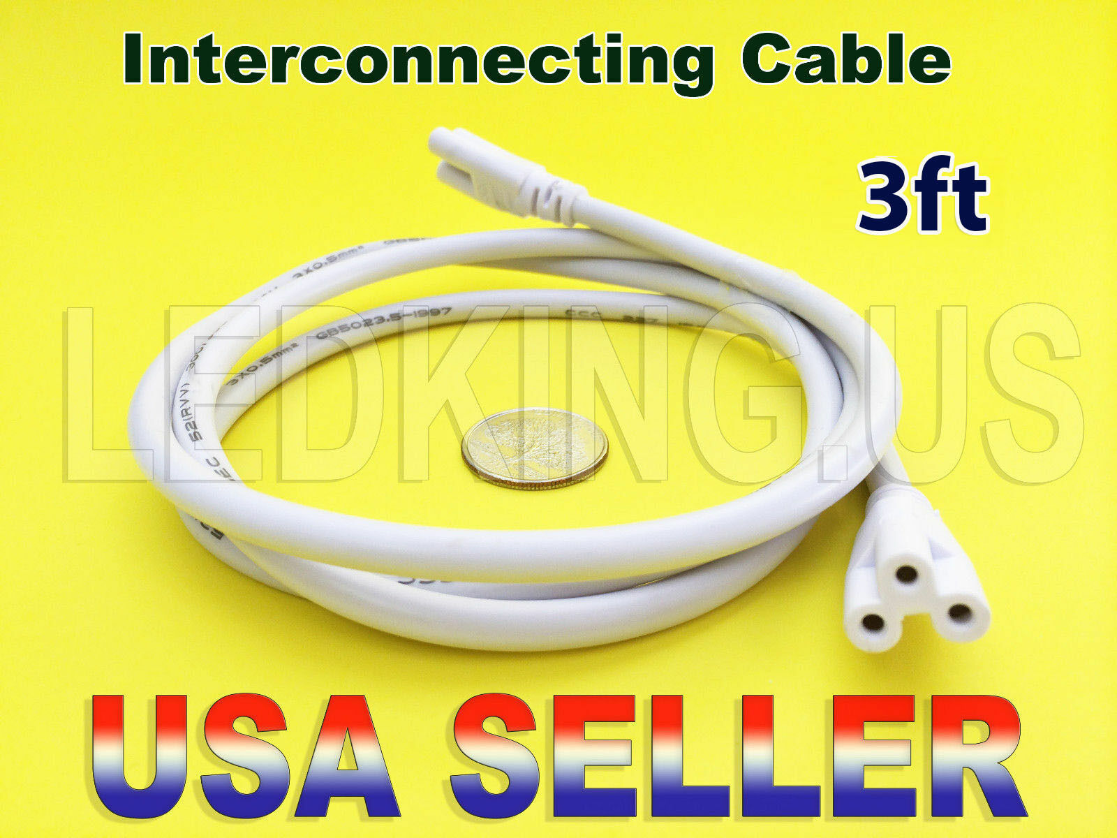Interconnecting Cable 1, 2, 3, 4, 6, 8,10 FT INTEGRATED LED Tube Light ...