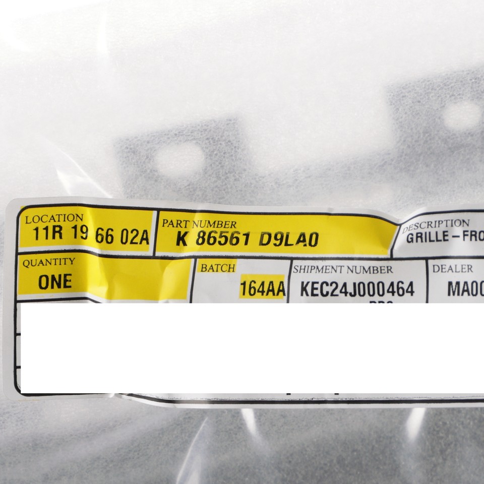 NEW OE Genuine Kia 2020-2022 Sportage Center Front Grille Mesh Cover ...