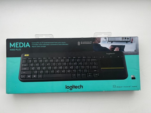 Logitech K400 Plus keyboard RF Wireless - Black for sale online | eBay