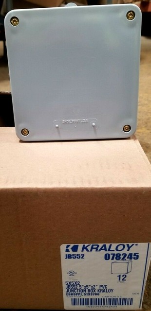 Kraloy JB552 Junction Boxes 5" x 5" x 2" - 12 Pack for sale online | eBay