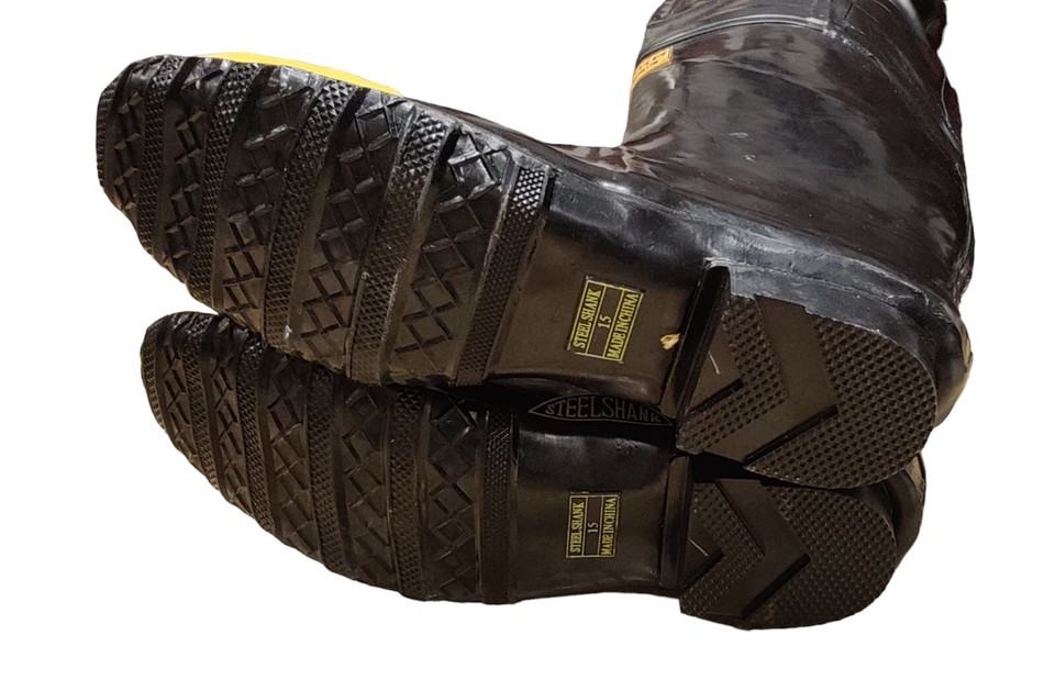 New Storm Bound Boots 14 Black Steel Toe/Shank Waterproof Hip Waders ...