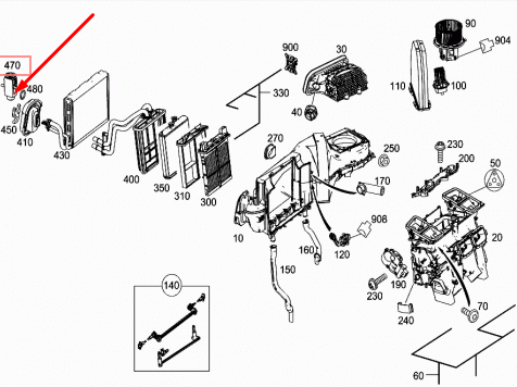 OE MB C-CLASS W203 AIR CONDITIONING EXPANSION VALVE A2308300184 GENUINE ...
