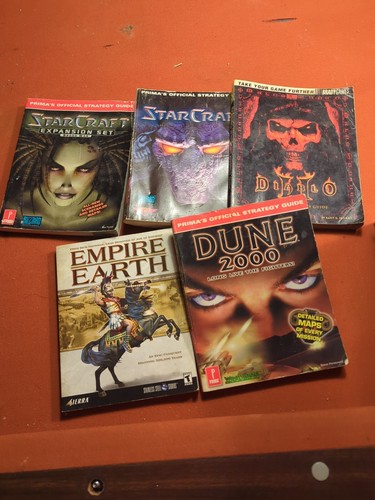 Lot of 5 Official Video Game Strategy Guide Books Various Conditions ...