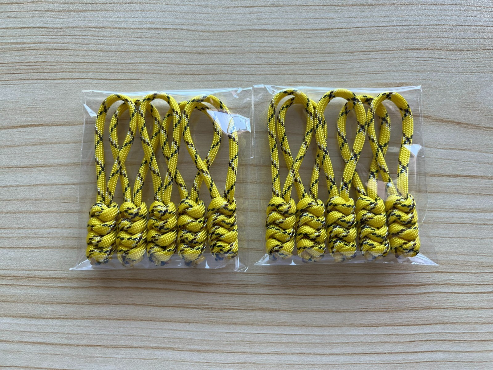 Set of 10, Survival Paracord Zipper Pulls Snake Wave - Yellow Camo | eBay