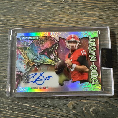 Carson Beck 19/25 PRC Autographed Wild Card DINO-MIGHT Alumination | eBay