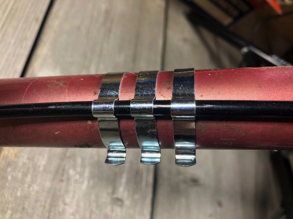 VINTAGE BICYCLE BIKE SHIFTER / BRAKE CABLE CLAMPS NOS X3 BRAKE HOUSING ...