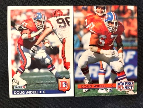NFL - Doug Widell 1992 Fleer & 1992 Pro Set Football - Broncos | eBay