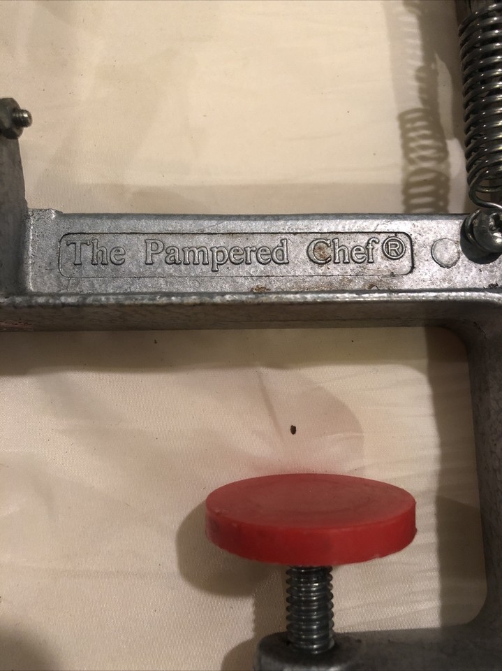 Pampered Chef Apple Peeler Corer Slicer Table Clamp Kitchen Food Prep ...