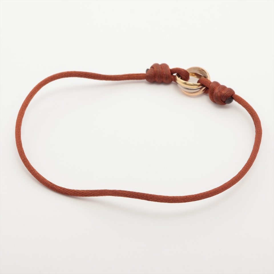 Cartier Trinity Cord bracelet 750(YG×PG×WG) Total 3.0g | eBay