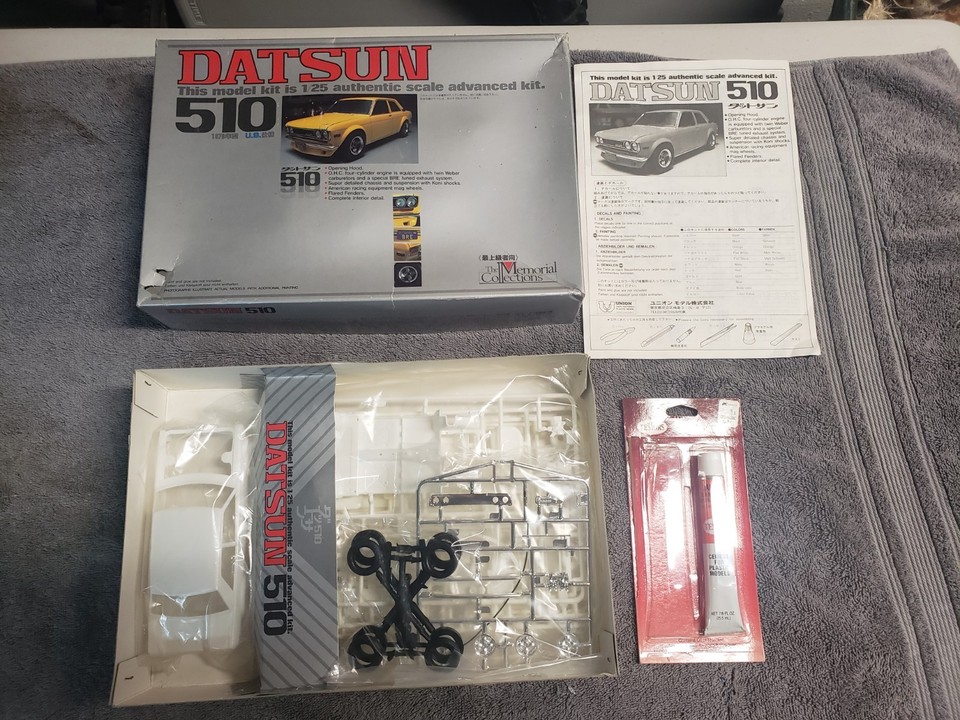 Vintage '70 Datsun 510 Union Adv. Model Kit. The Mem. Col. NOS. High ...
