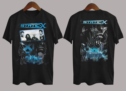 New Static-X Band Album Signed Cotton Black T Shirt 5-XL 2 Sides TT470 ...