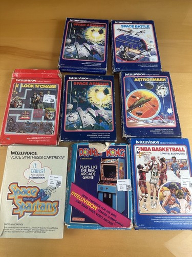 Lot of 8 Intellivision Video Games in Box Complete With Manuals Vintage ...