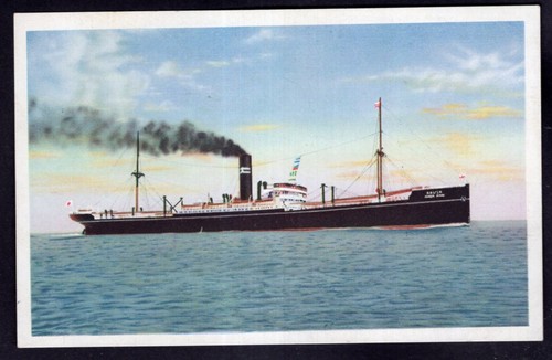1920S COL POSTCARD OSK LINE JAPAN ARABIA MARU - TORPEDOED 1944 USS ...